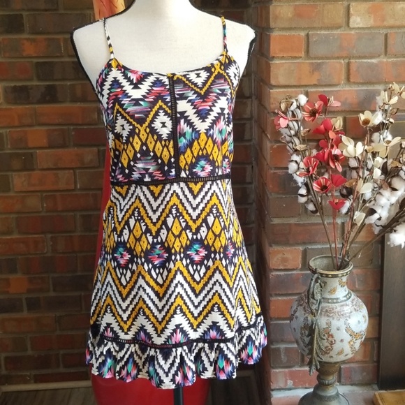 En Creme | Dresses | New Asos En Creme Tribal Print Aztec Laser Cut ...